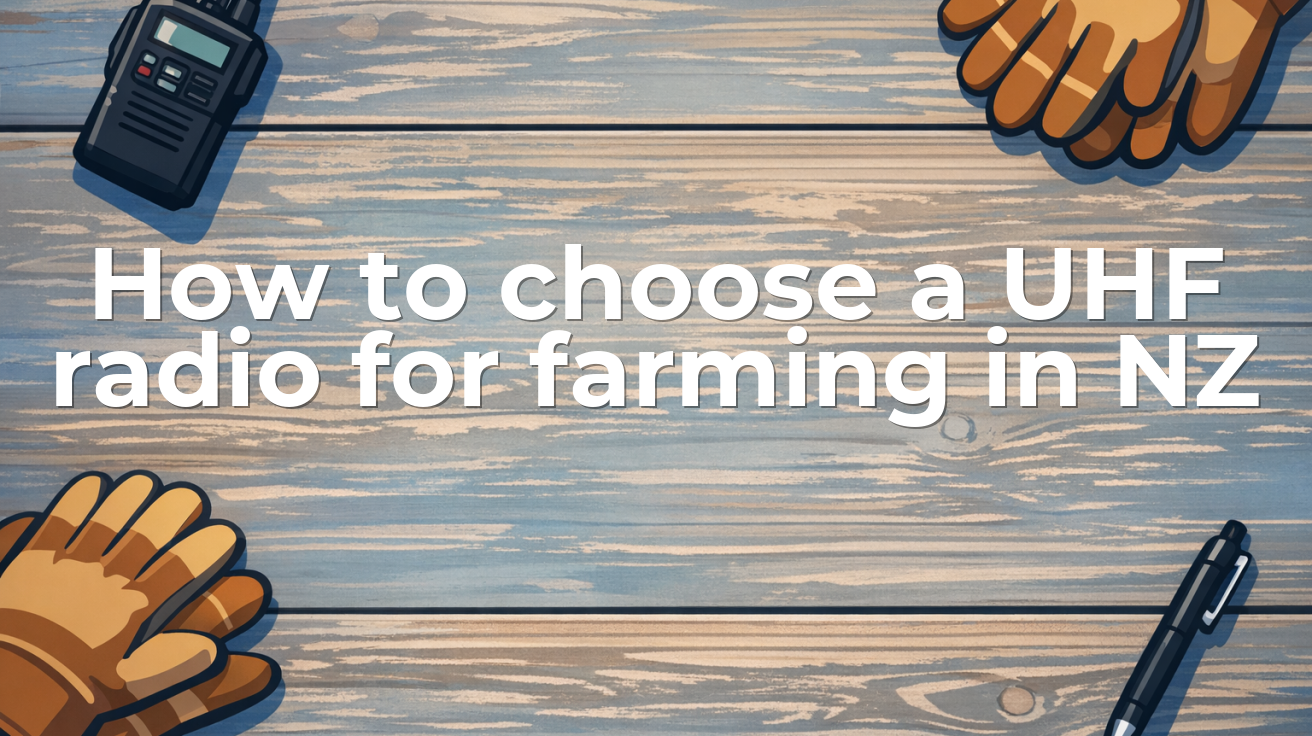 Why UHF radios matter on New Zealand farms
